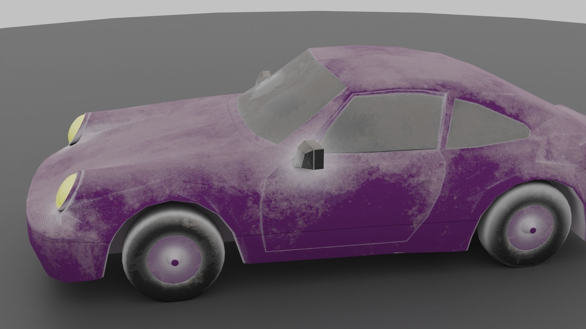 3D model Low Poly Dirty Car PBR VR / AR / low-poly | CGTrader