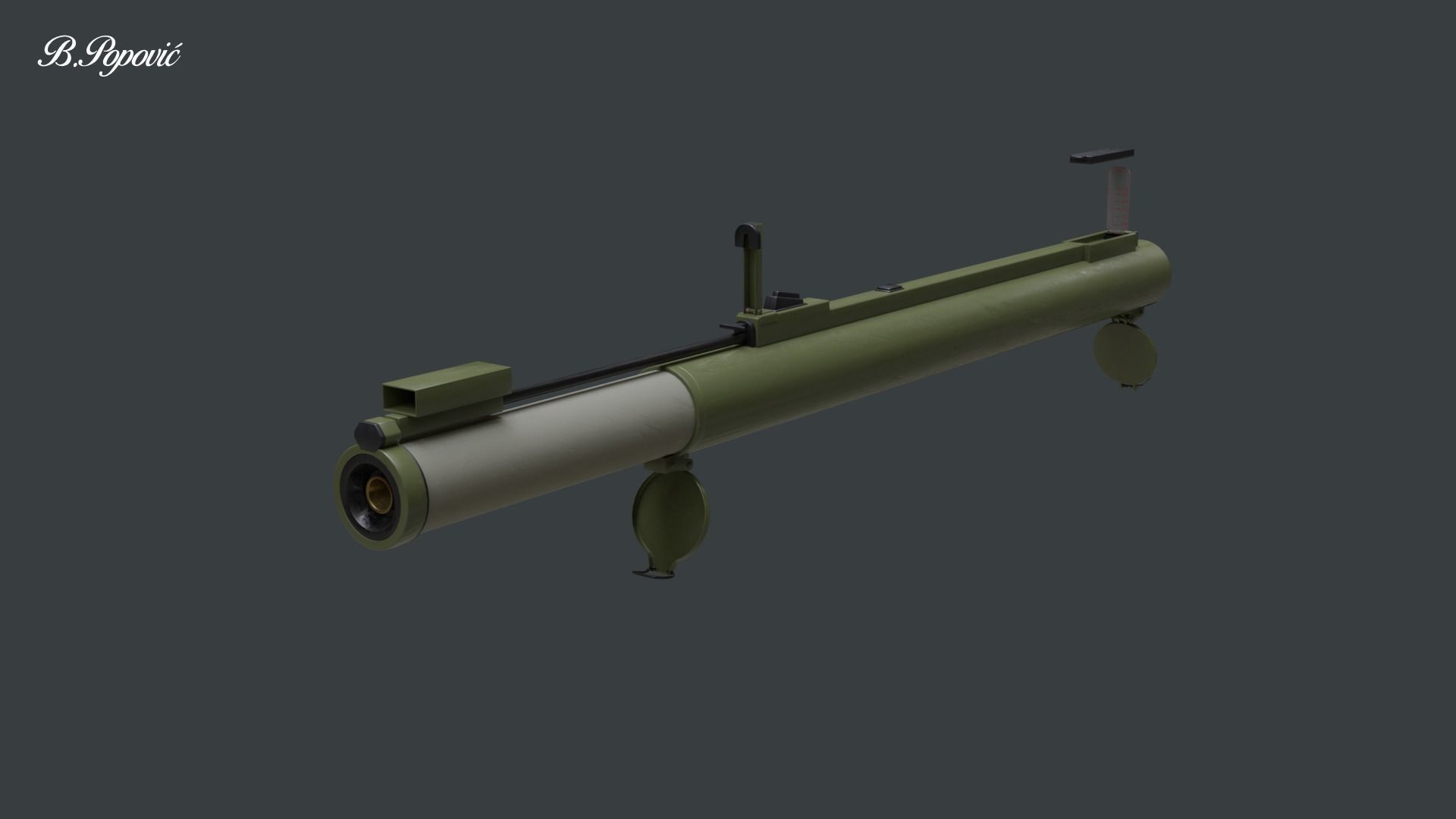 M80 Zolja Rocket Launcher 3D model | CGTrader