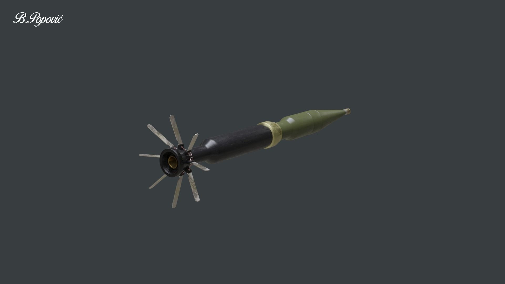 M80 Zolja Rocket Launcher 3D model | CGTrader