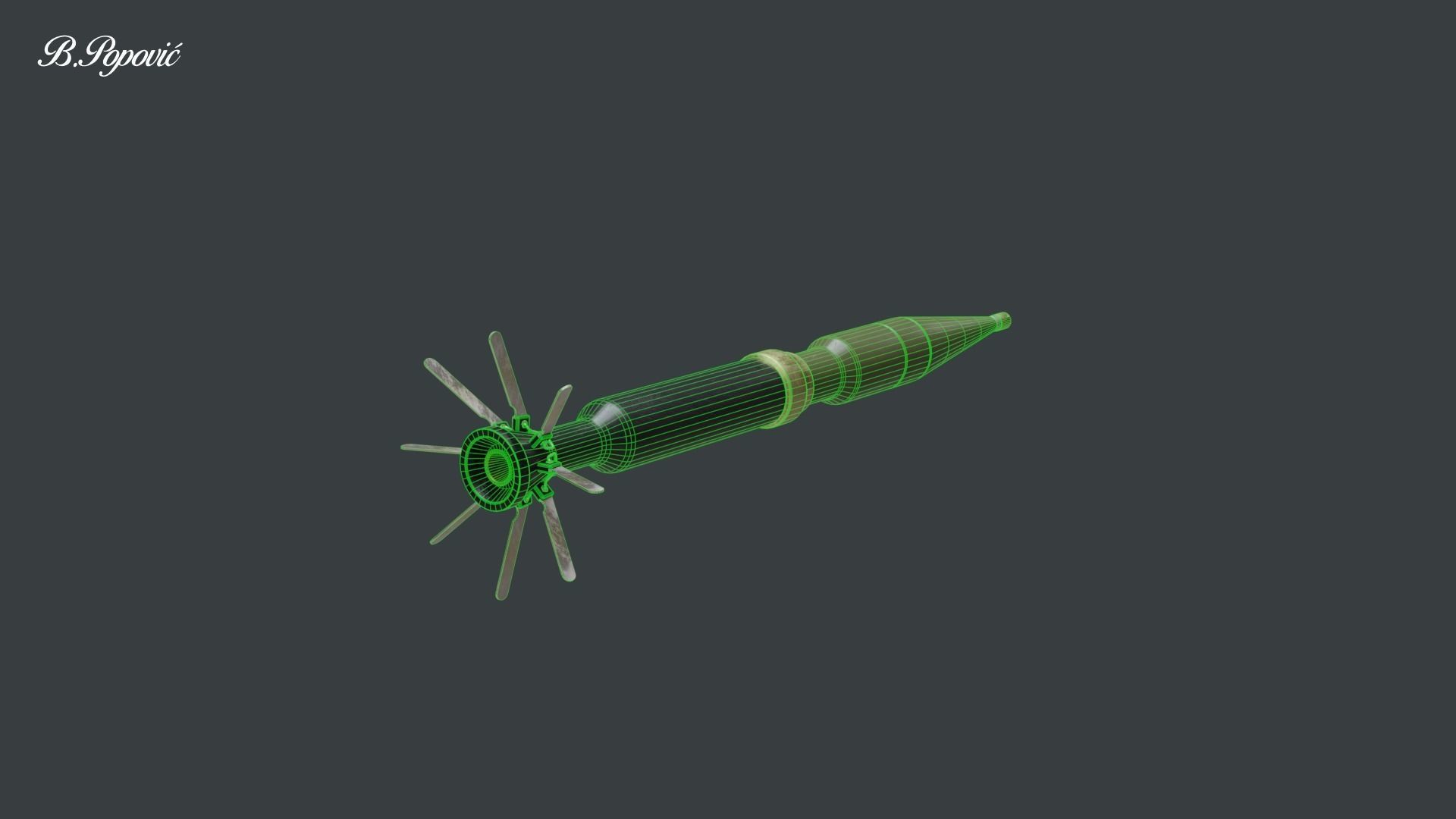 M80 Zolja Rocket Launcher 3D model | CGTrader