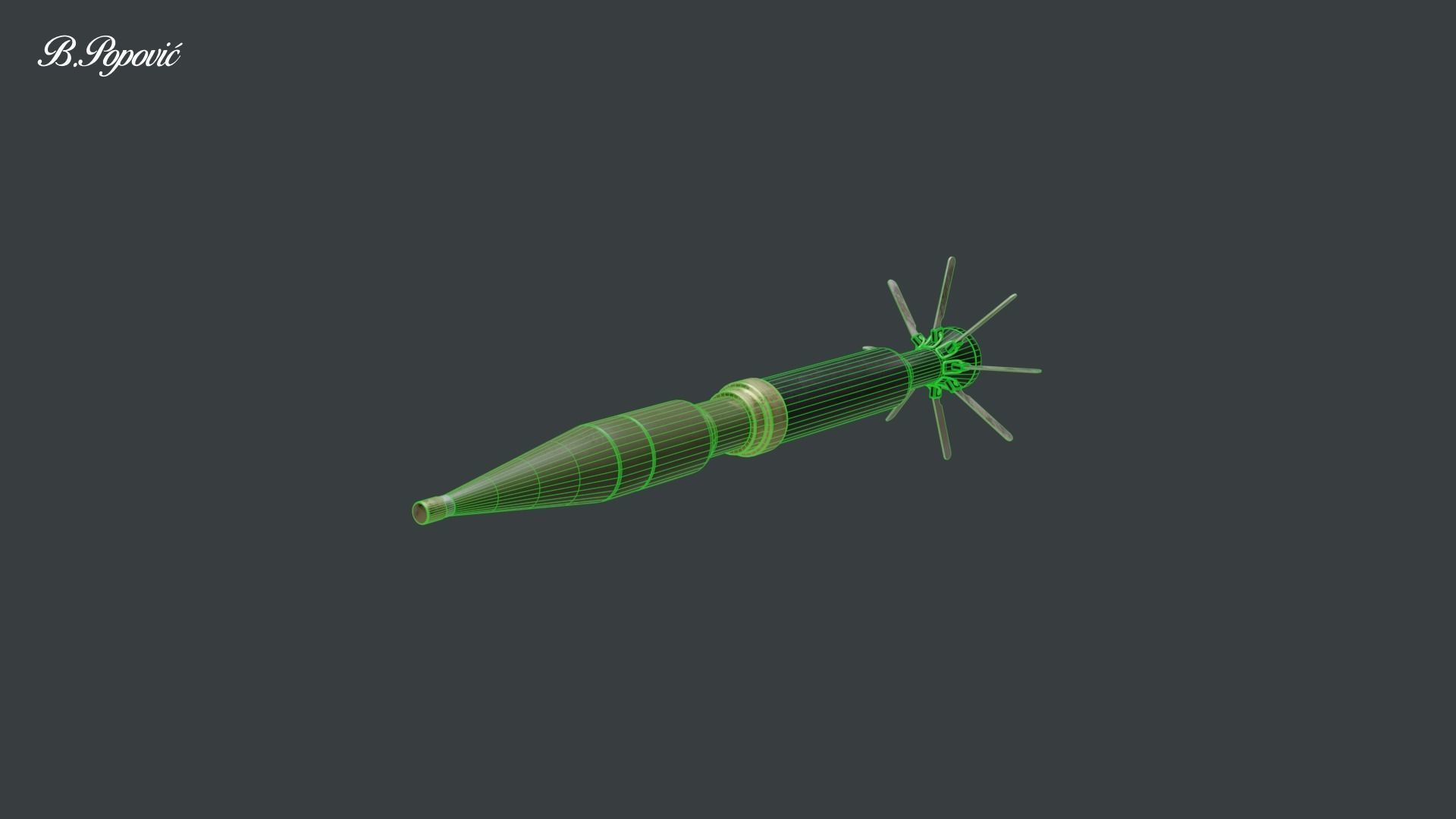 M80 Zolja Rocket Launcher 3D model | CGTrader