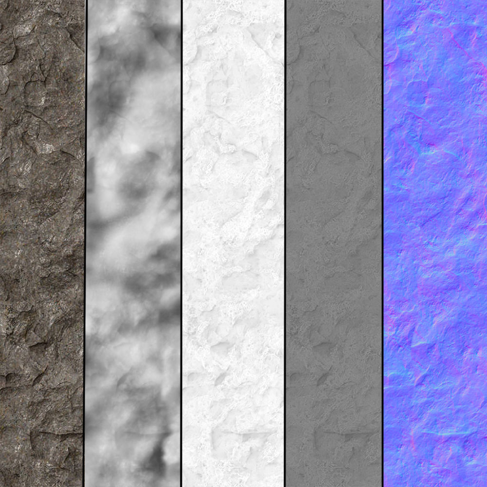Stone Cliff Wall 6 3D model | CGTrader