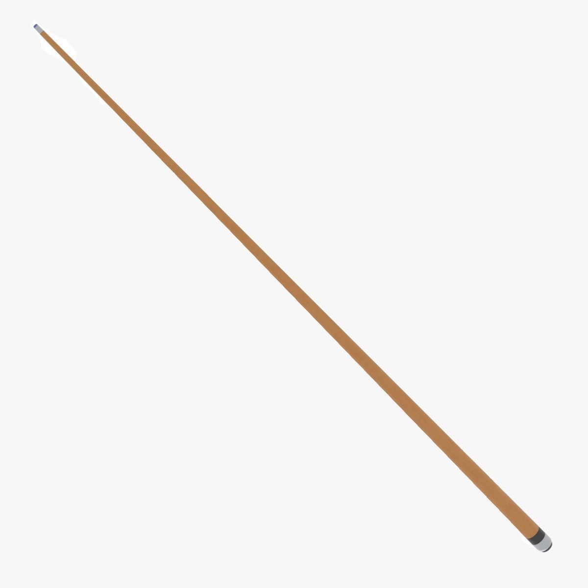Pool cue stick free 3D model | CGTrader