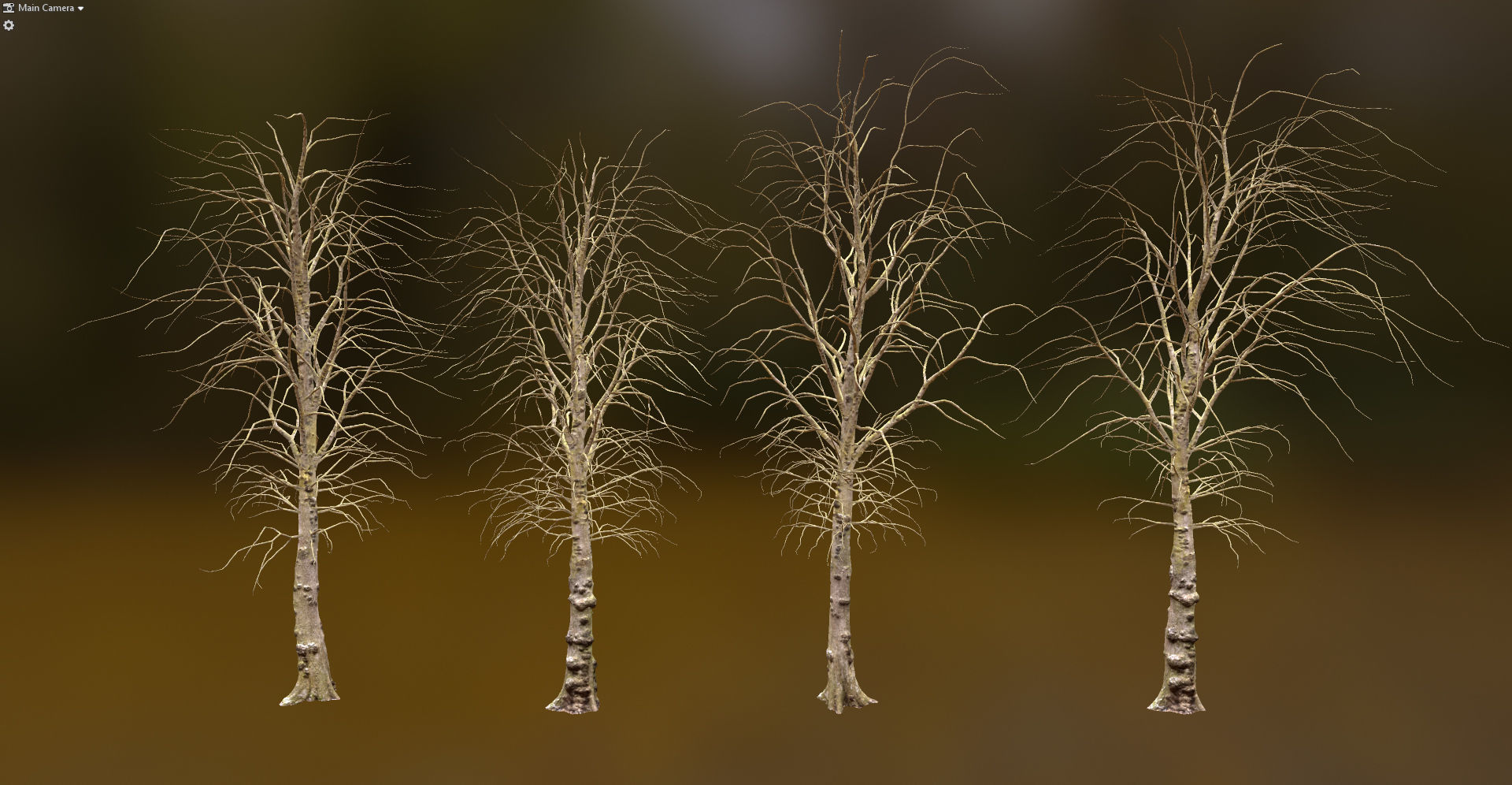 3D model Chestnut Forest Trees Scan VR / AR / low-poly | CGTrader