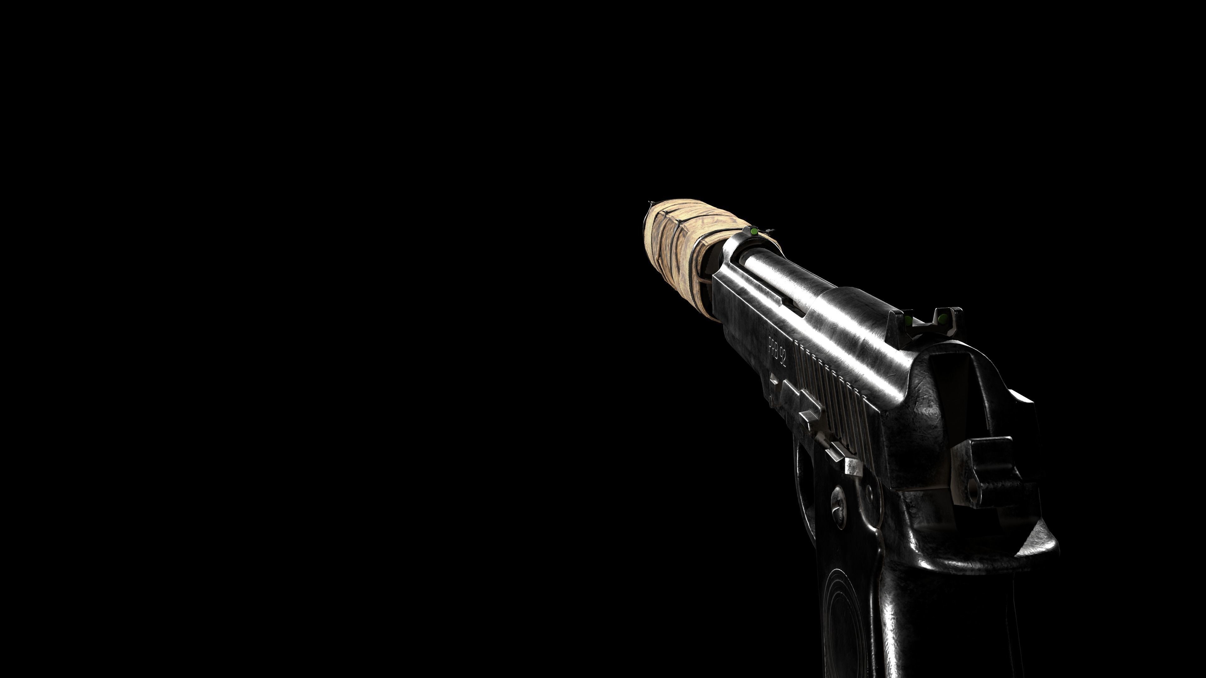 3D model PRB92 Pistol WITH SUPPRESSOR VR / AR / low-poly | CGTrader