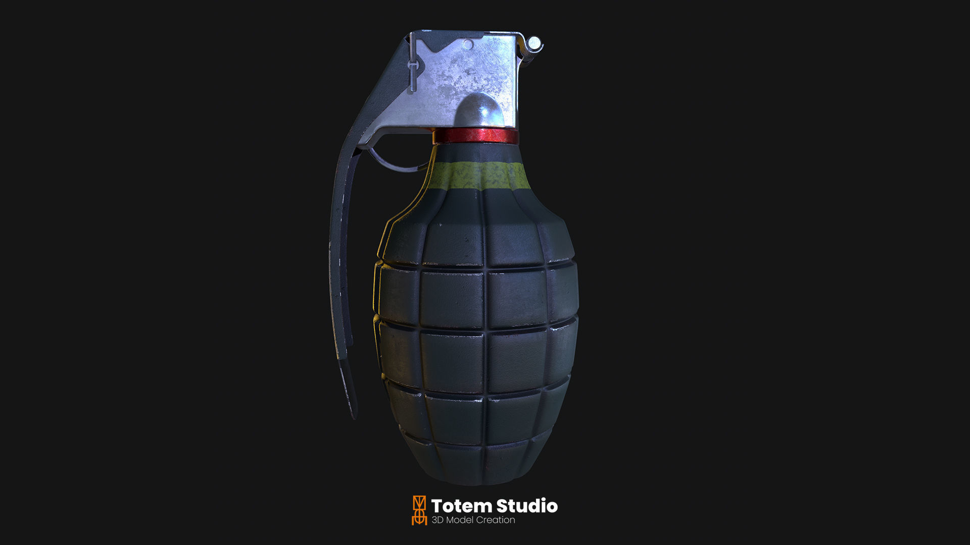 3D model MK 2 Frag Grenade VR / AR / low-poly | CGTrader