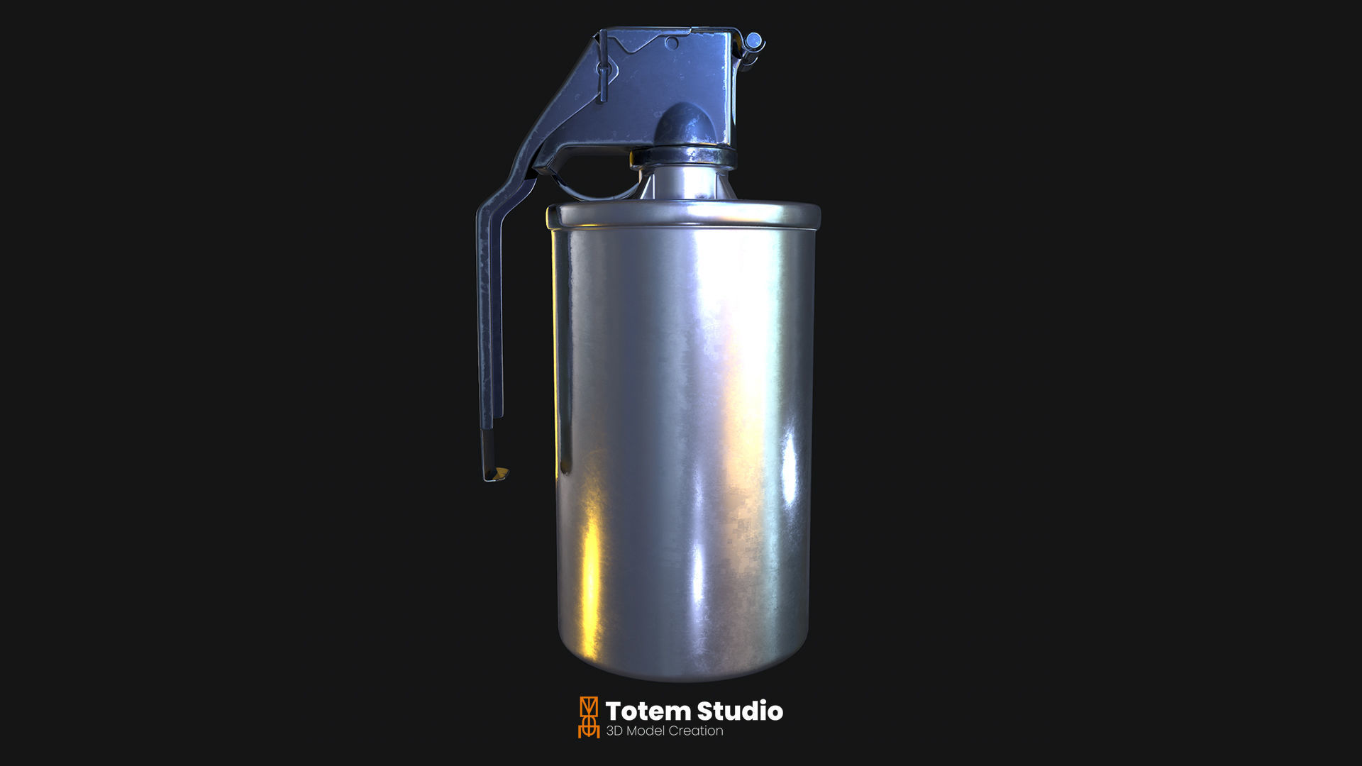 3D model Tear Gas Grenade Riot Control VR / AR / low-poly | CGTrader