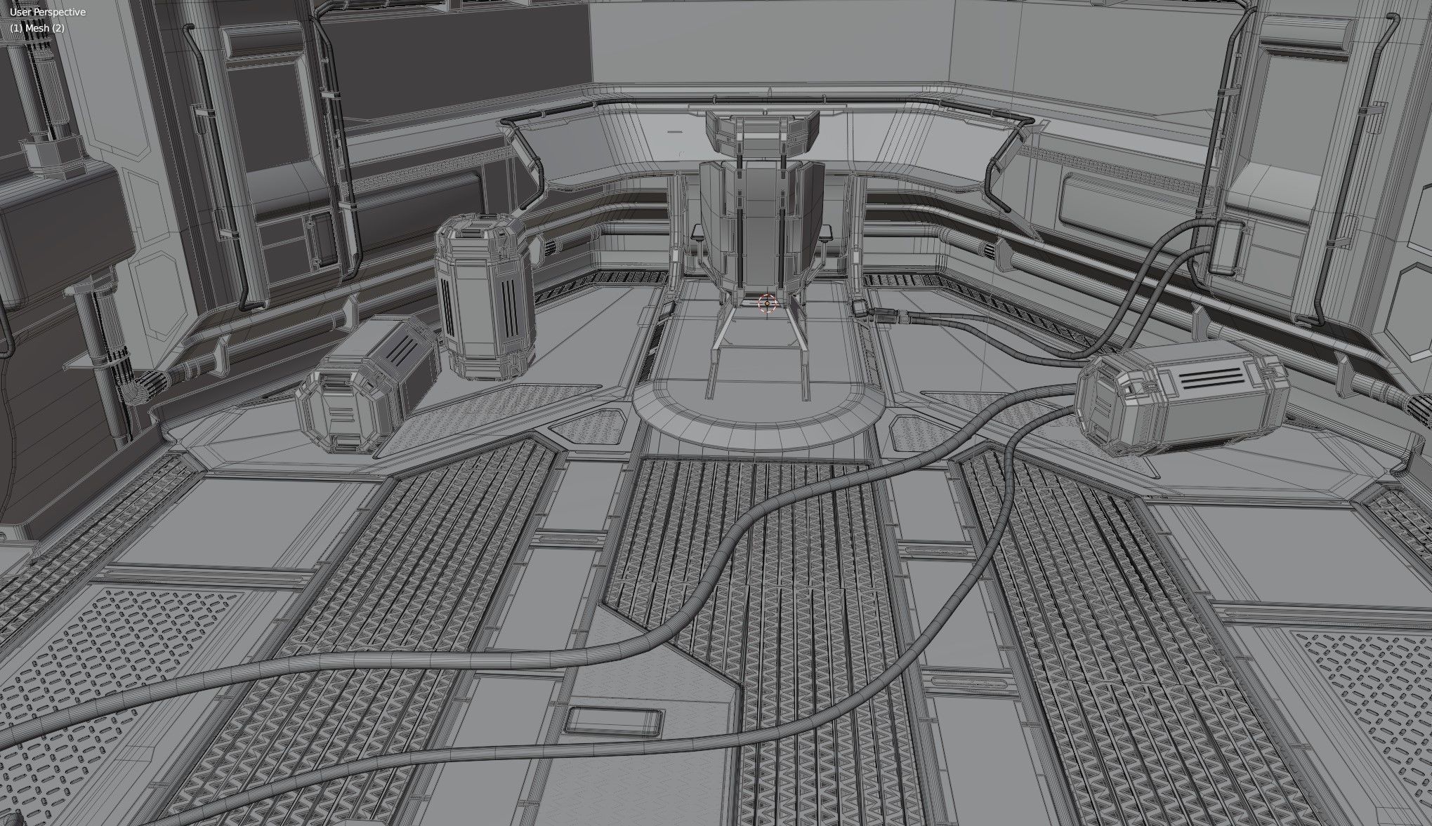 Sci Fi Room 3D concept model 3D model | CGTrader