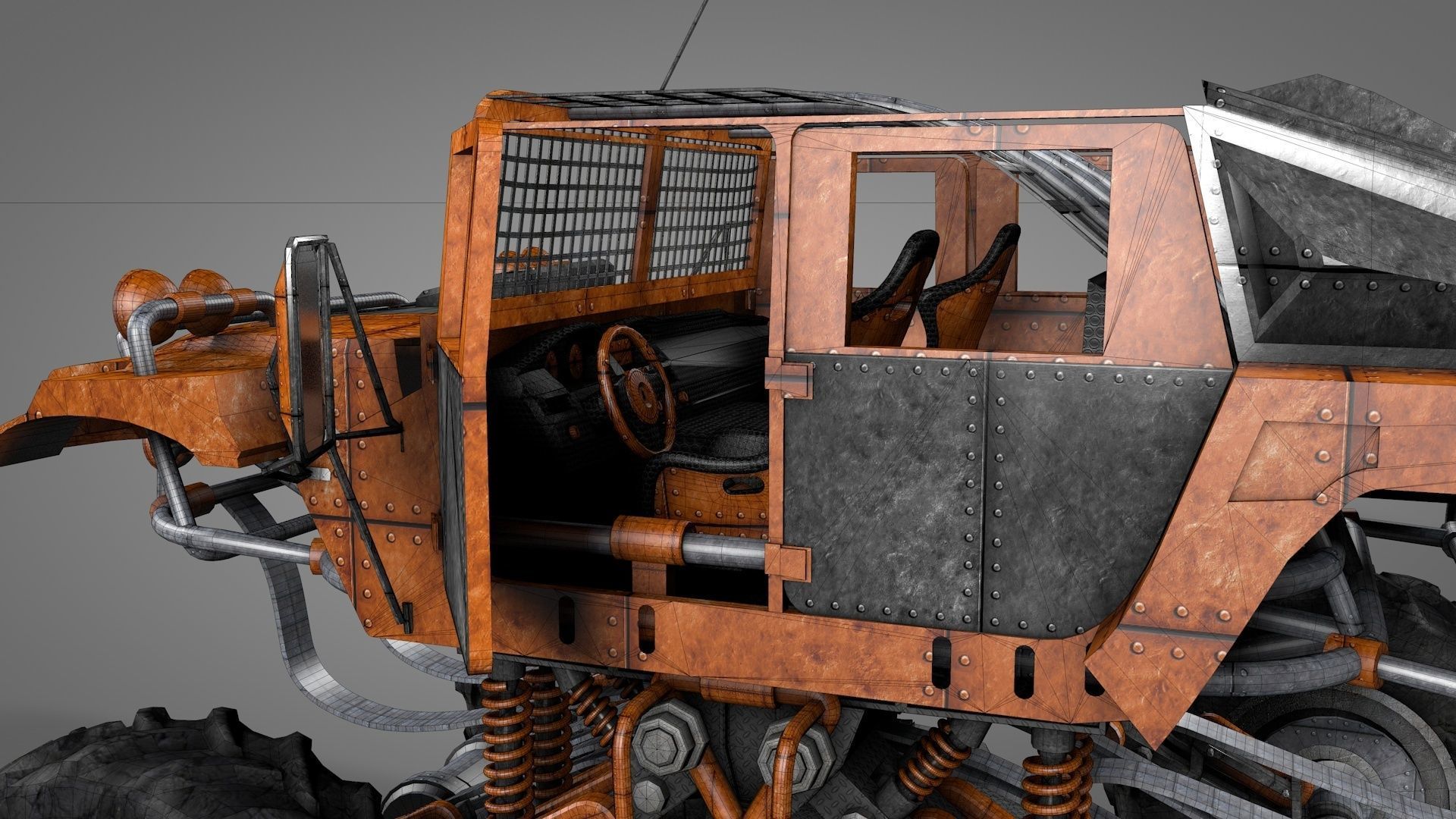 Monster Truck 11 3D model animated rigged | CGTrader