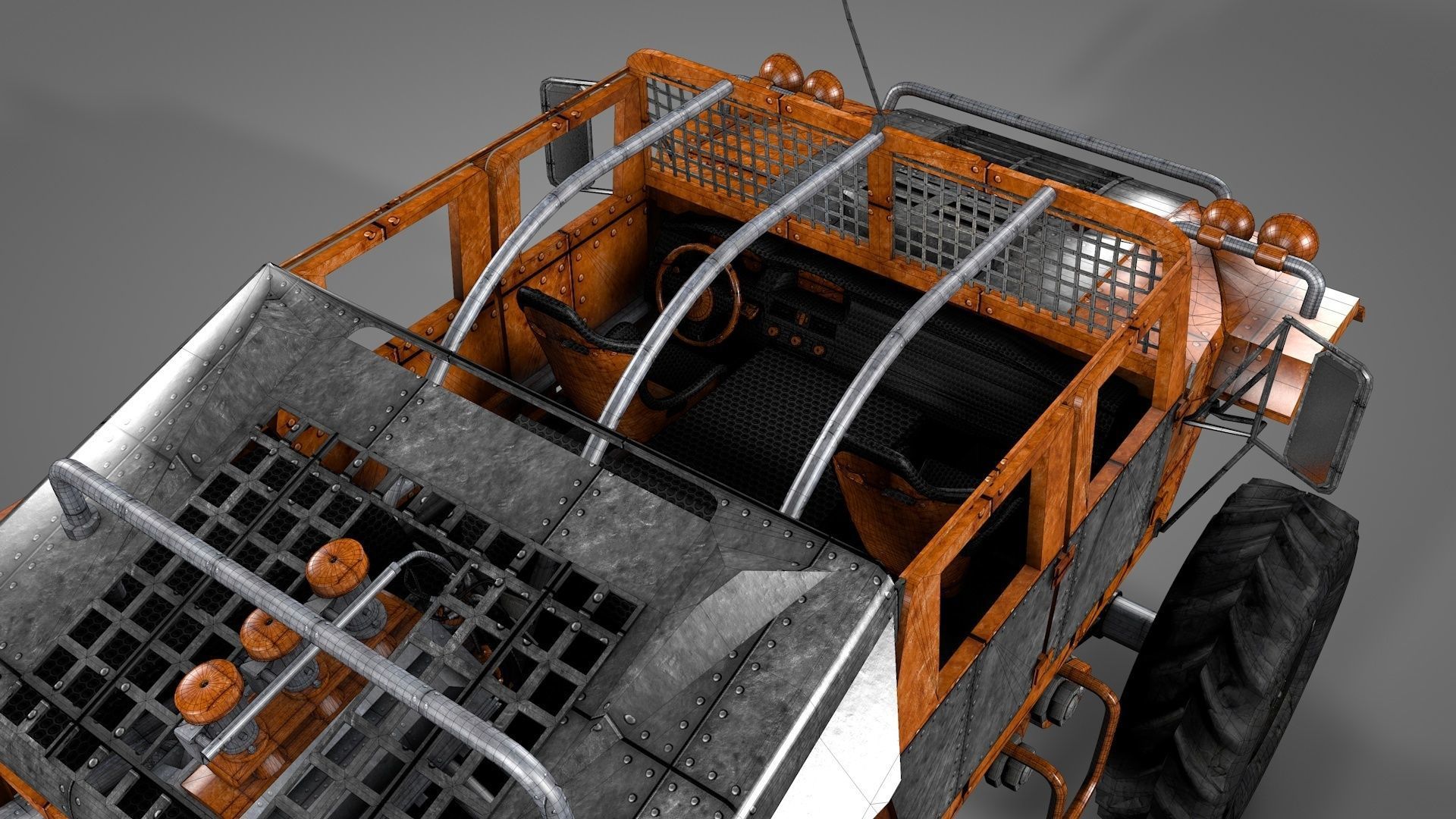 Monster Truck 11 3D model animated rigged | CGTrader