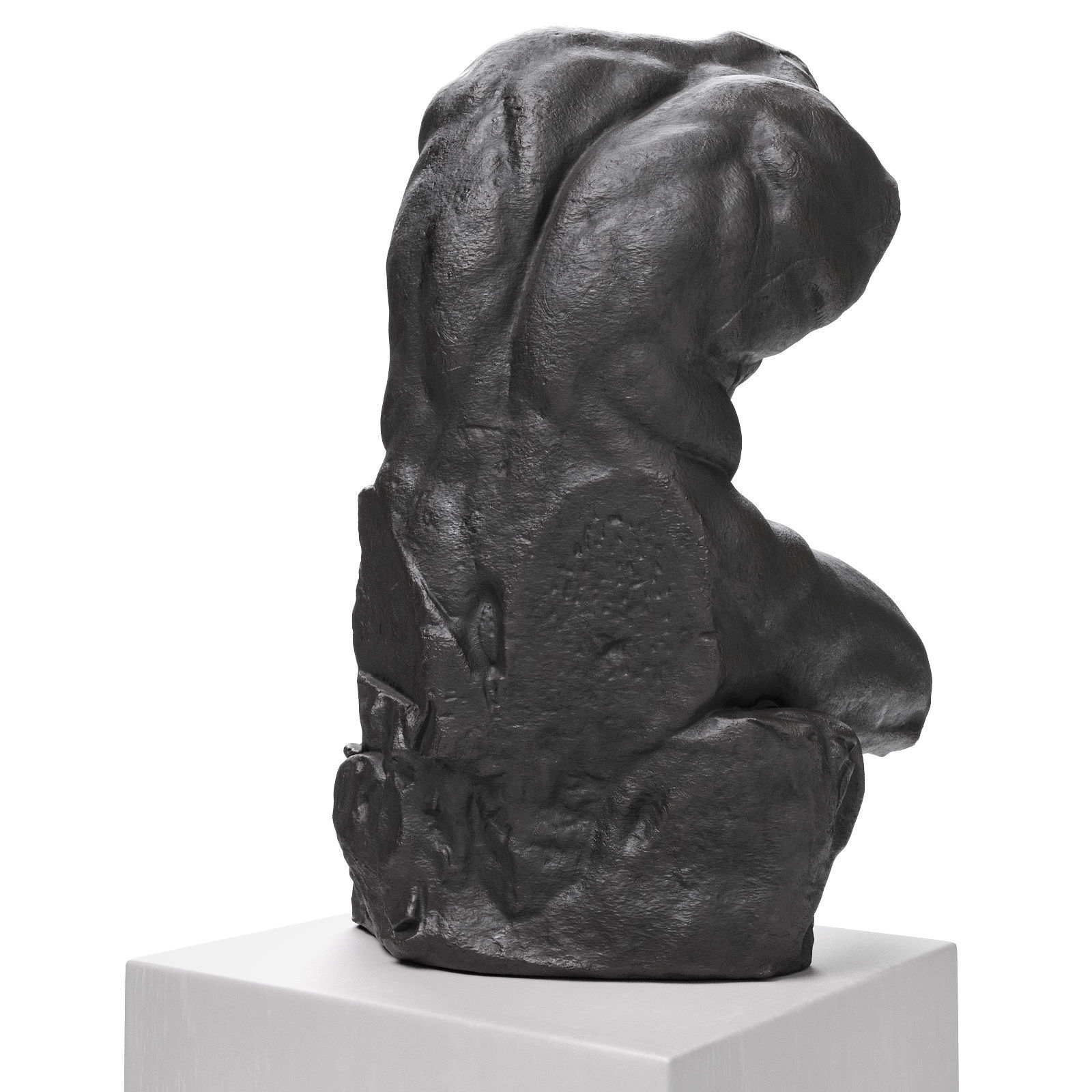 Belvedere Torso sculpture black 3D model | CGTrader