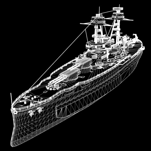 BB 36 USS Nevada 1941 3D Model LWO LW LWS - CGTrader.com