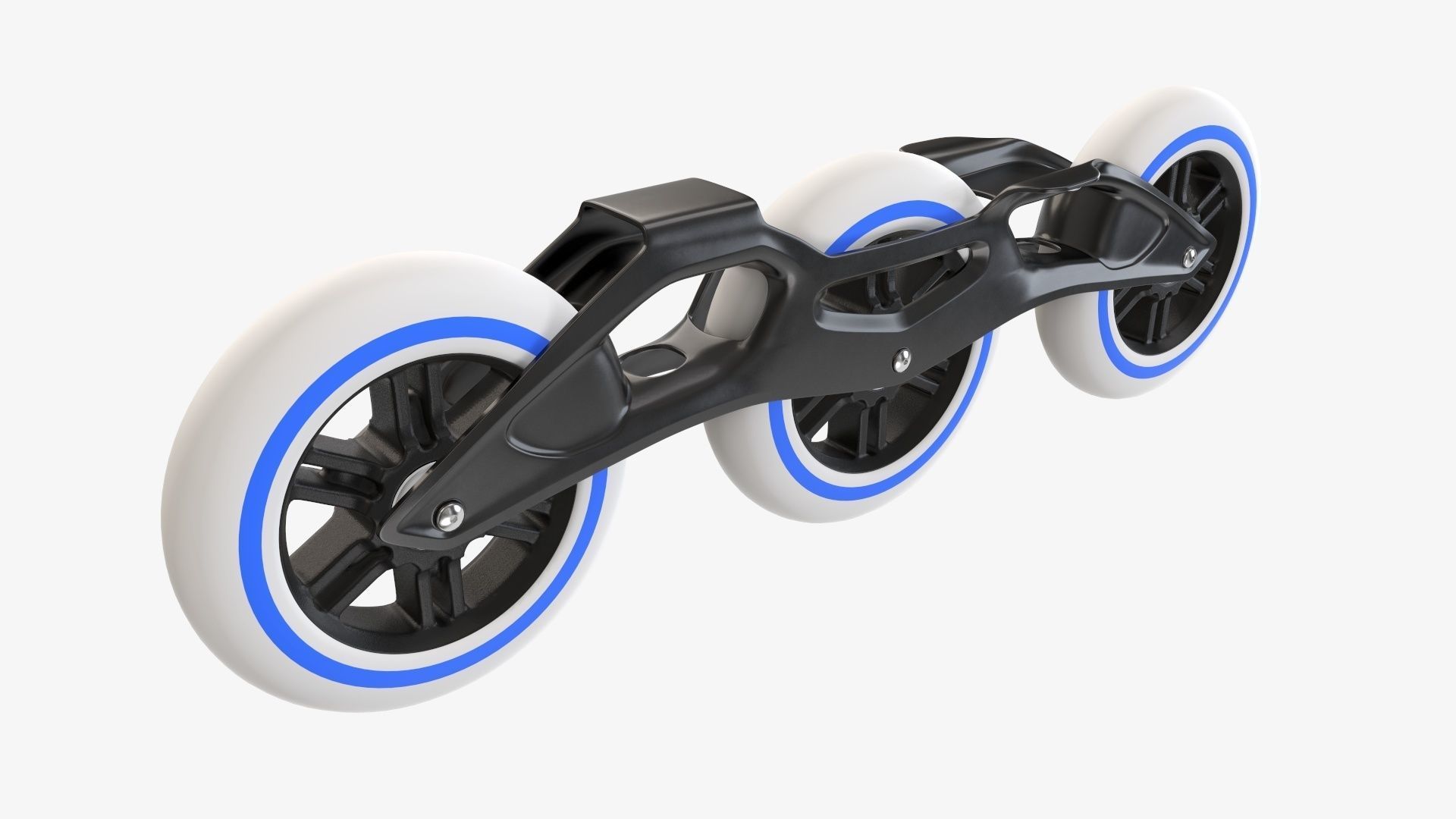 Racing roller skates frame and wheels 3D model | CGTrader
