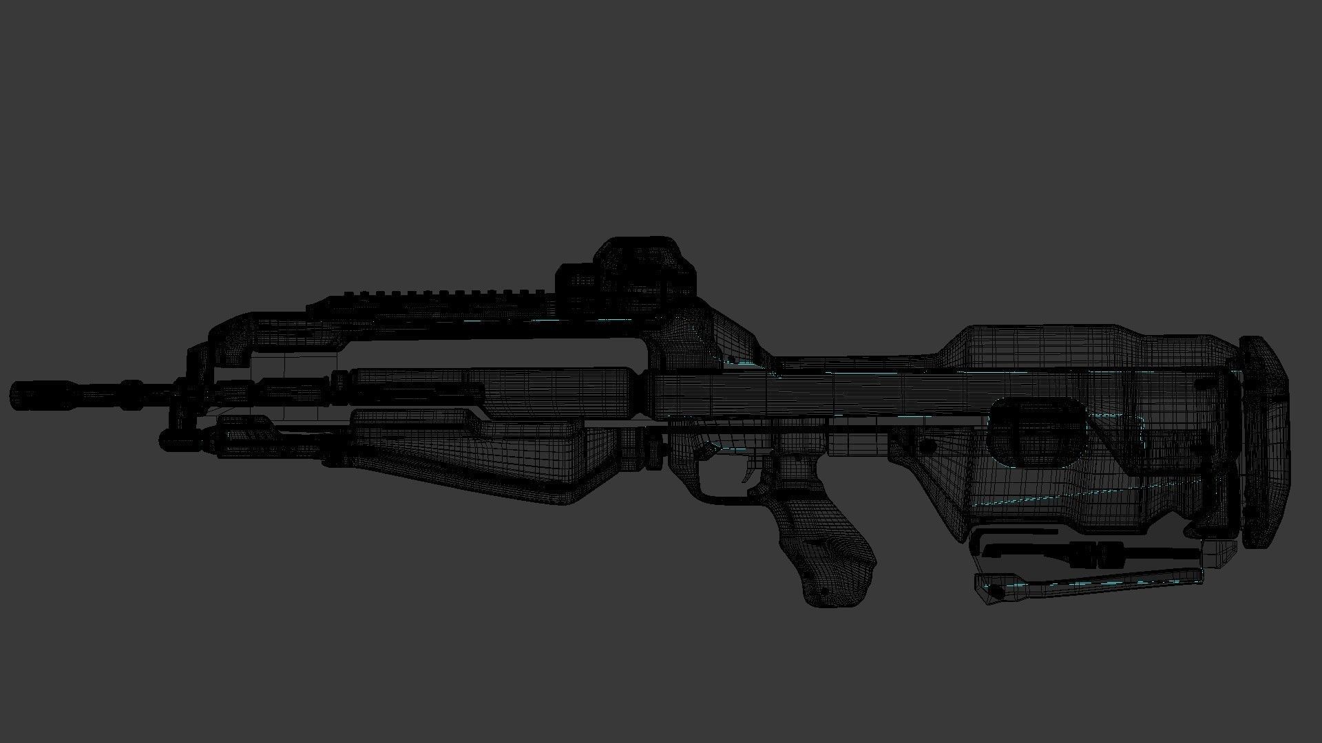 SIFI GUN detailed 3D model 3D model rigged | CGTrader