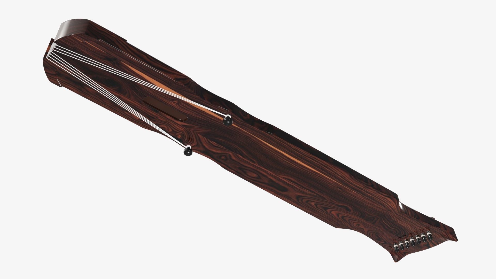 Zither Chinese musical instrument 3D model | CGTrader