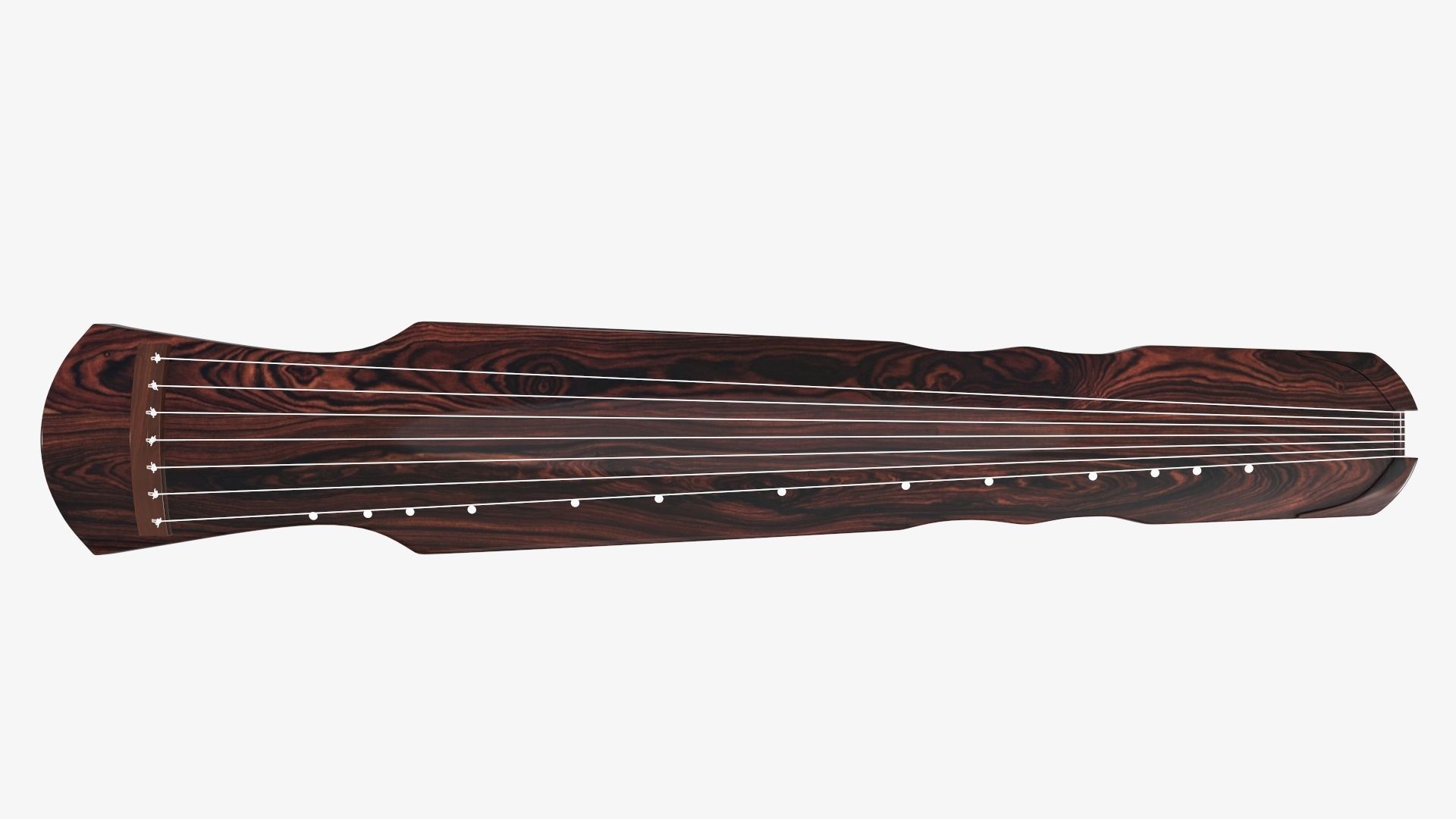 Zither Chinese musical instrument 3D model | CGTrader