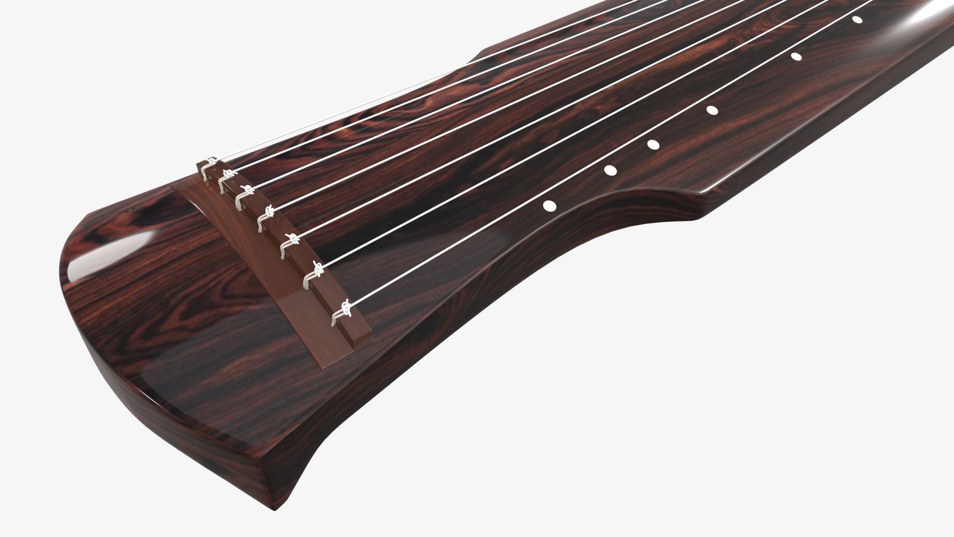 Zither Chinese musical instrument 3D model | CGTrader