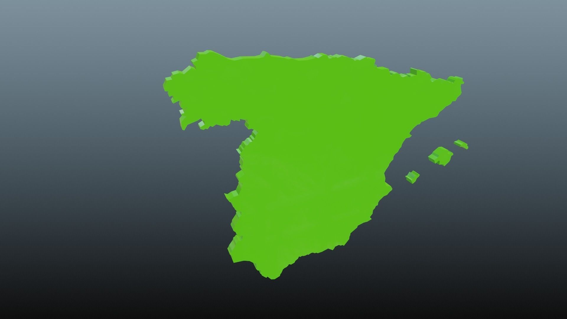 3D model Spain map symbol VR / AR / low-poly | CGTrader