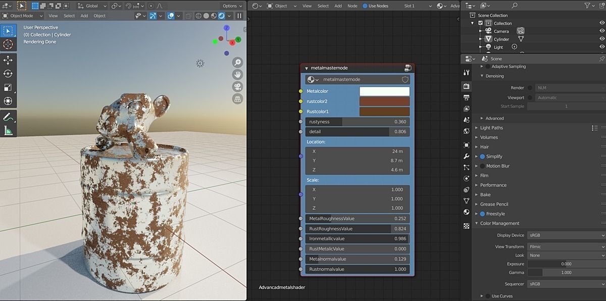 Procedural Rust Shader Blender Texture | CGTrader