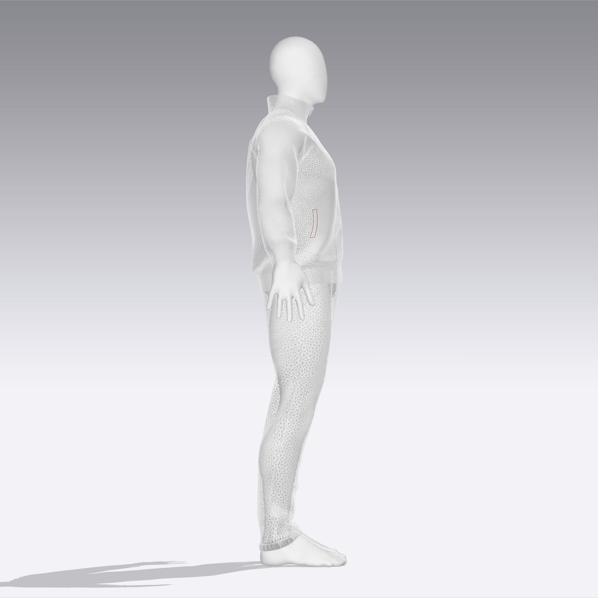 Men tracksuit sports jacket sweat pants Marvelous Designer 3D model ...