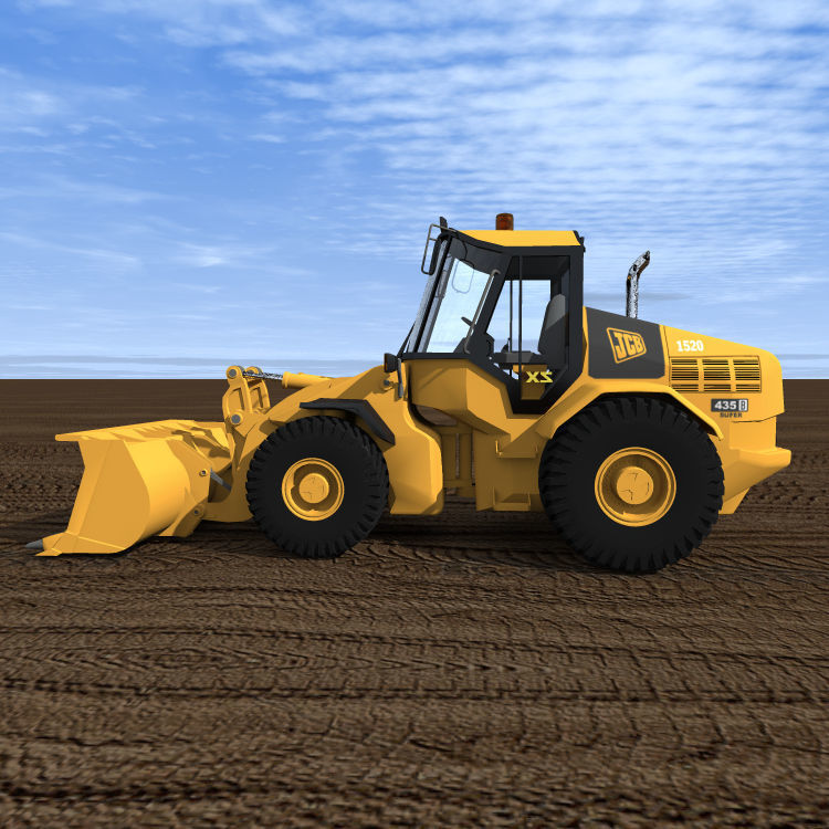 Bulldozer JCB 435 B free 3D model | CGTrader