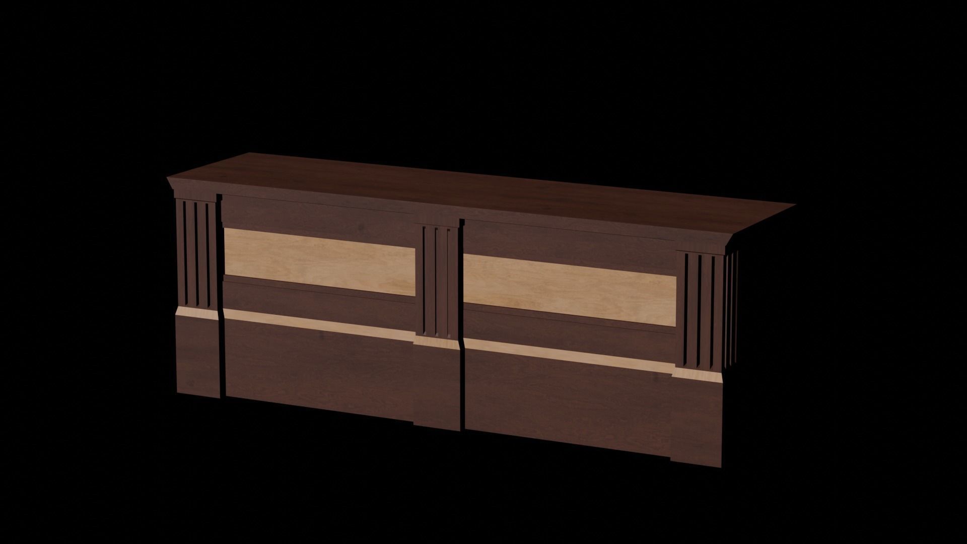 3D model Roman-style Pedestal Desk VR / AR / low-poly | CGTrader