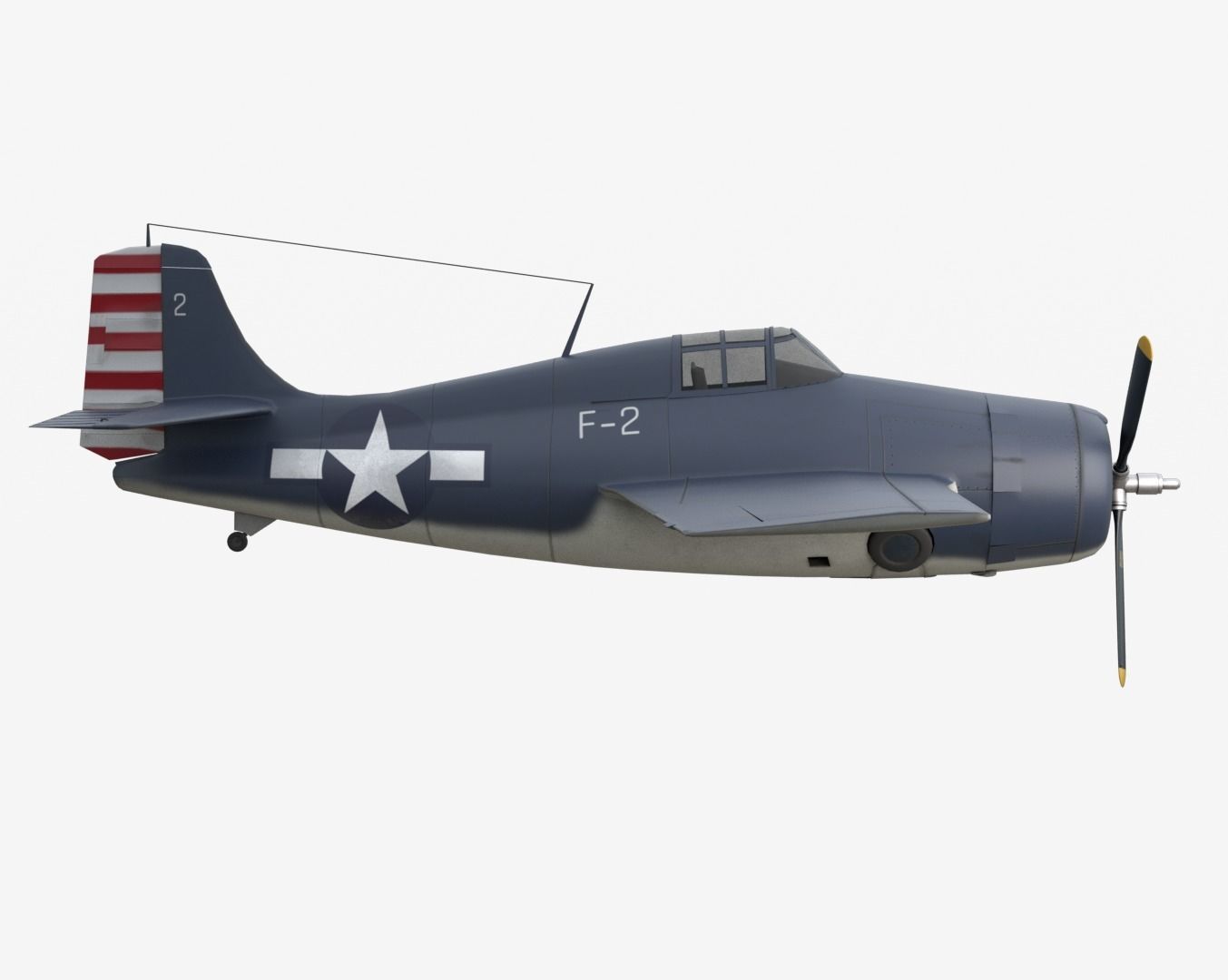 3D model Grumman F4F Wildcat VR / AR / low-poly | CGTrader