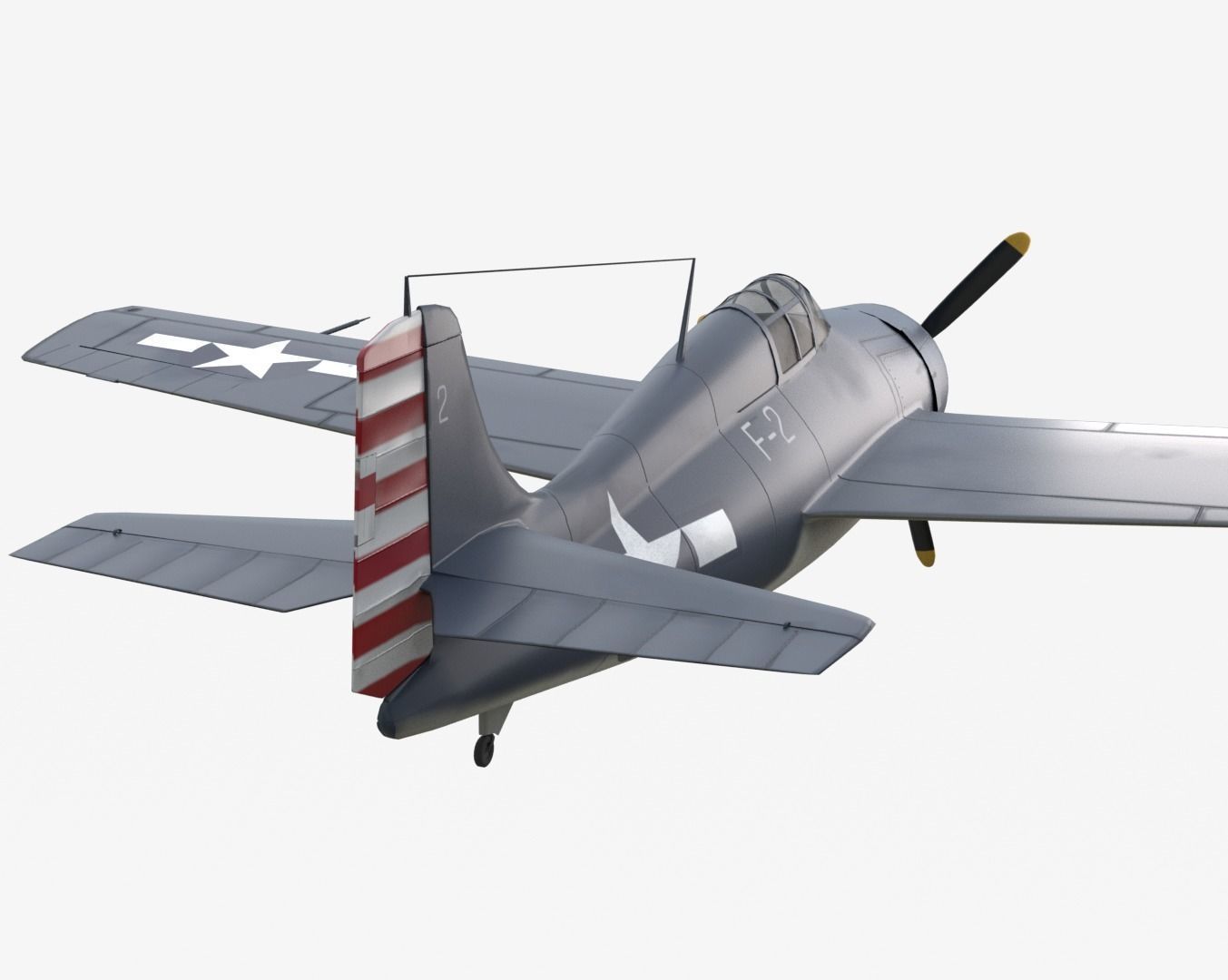 3D model Grumman F4F Wildcat VR / AR / low-poly | CGTrader