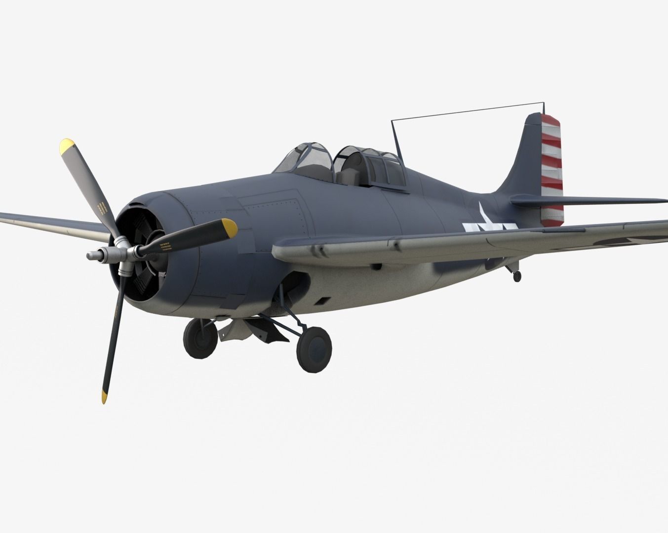 3D model Grumman F4F Wildcat VR / AR / low-poly | CGTrader