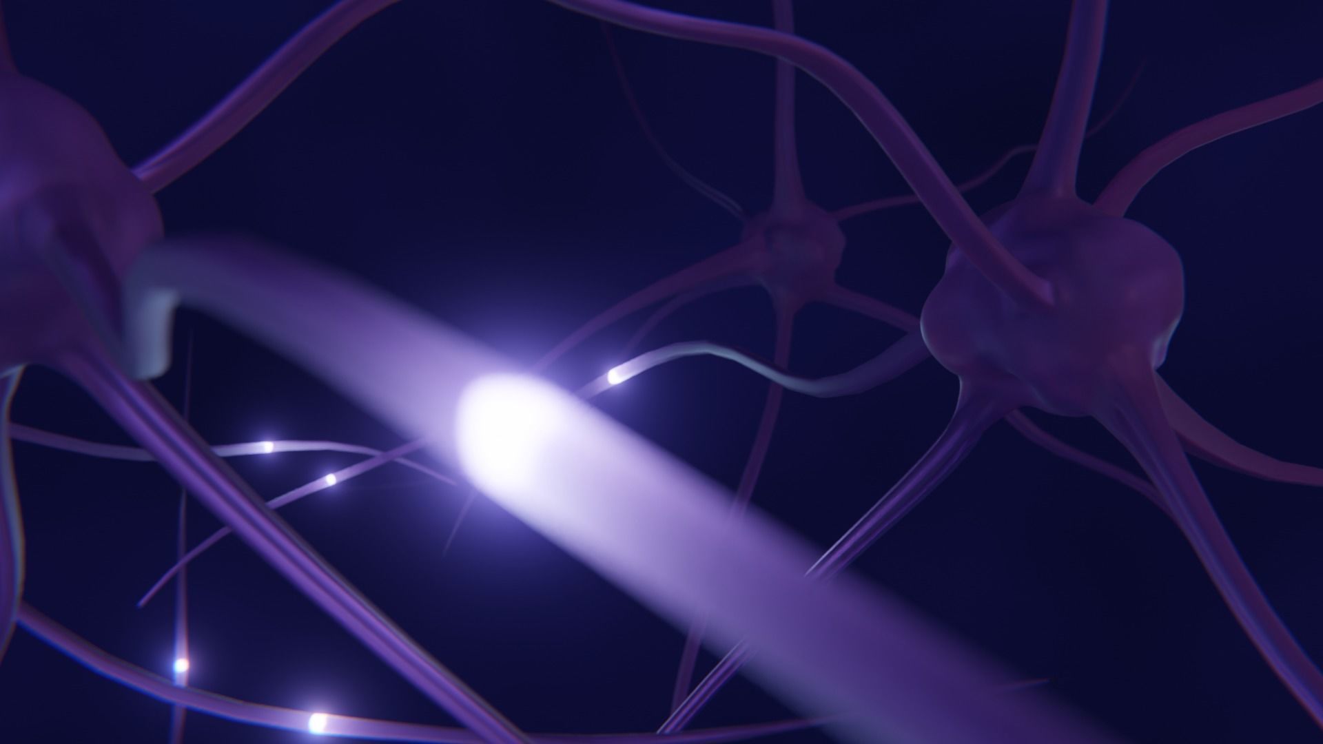 Brain Neuron With Animated Electrical Pulses 3D model animated | CGTrader