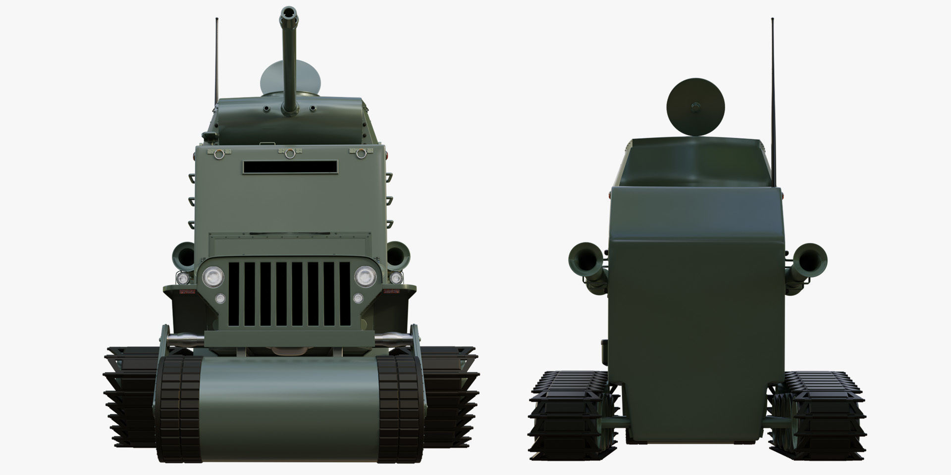 3D model Race Car 06 Army Surplus Special from Wacky Races VR / AR ...