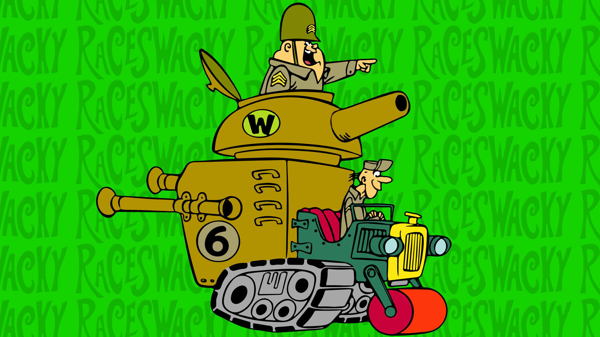 3D model Race Car 06 Army Surplus Special from Wacky Races VR / AR ...