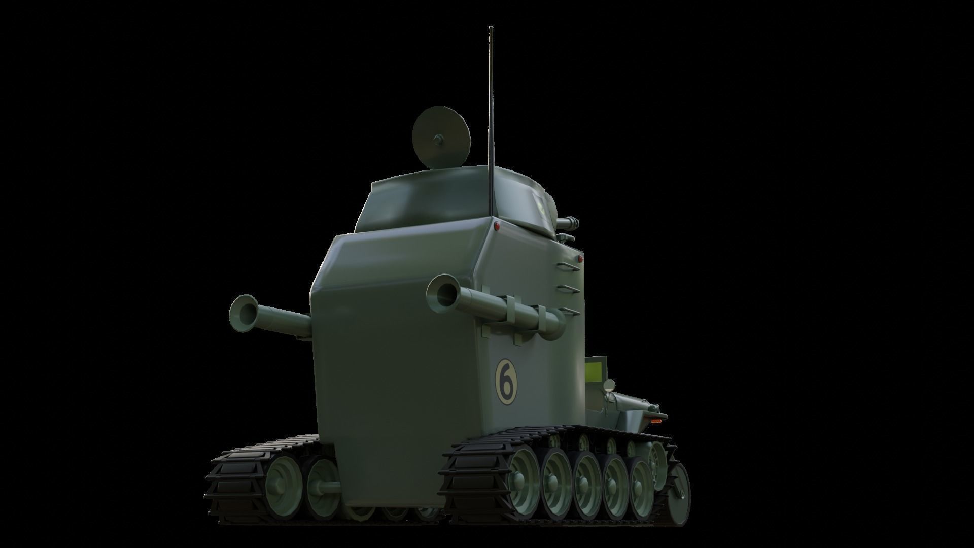 3D model Race Car 06 Army Surplus Special from Wacky Races VR / AR ...