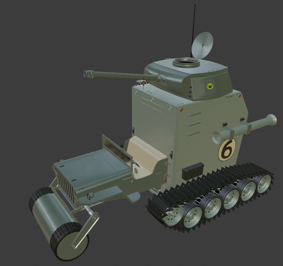 3D model Race Car 06 Army Surplus Special from Wacky Races VR / AR ...
