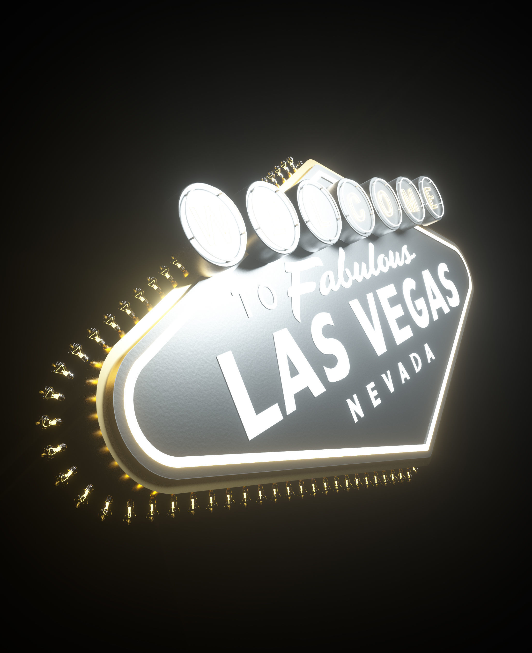 Las Vegas Sign 3D model | CGTrader
