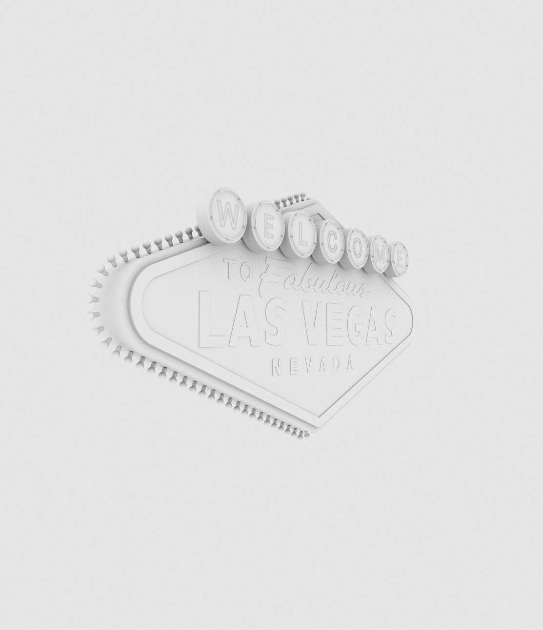 Las Vegas Sign 3D model | CGTrader