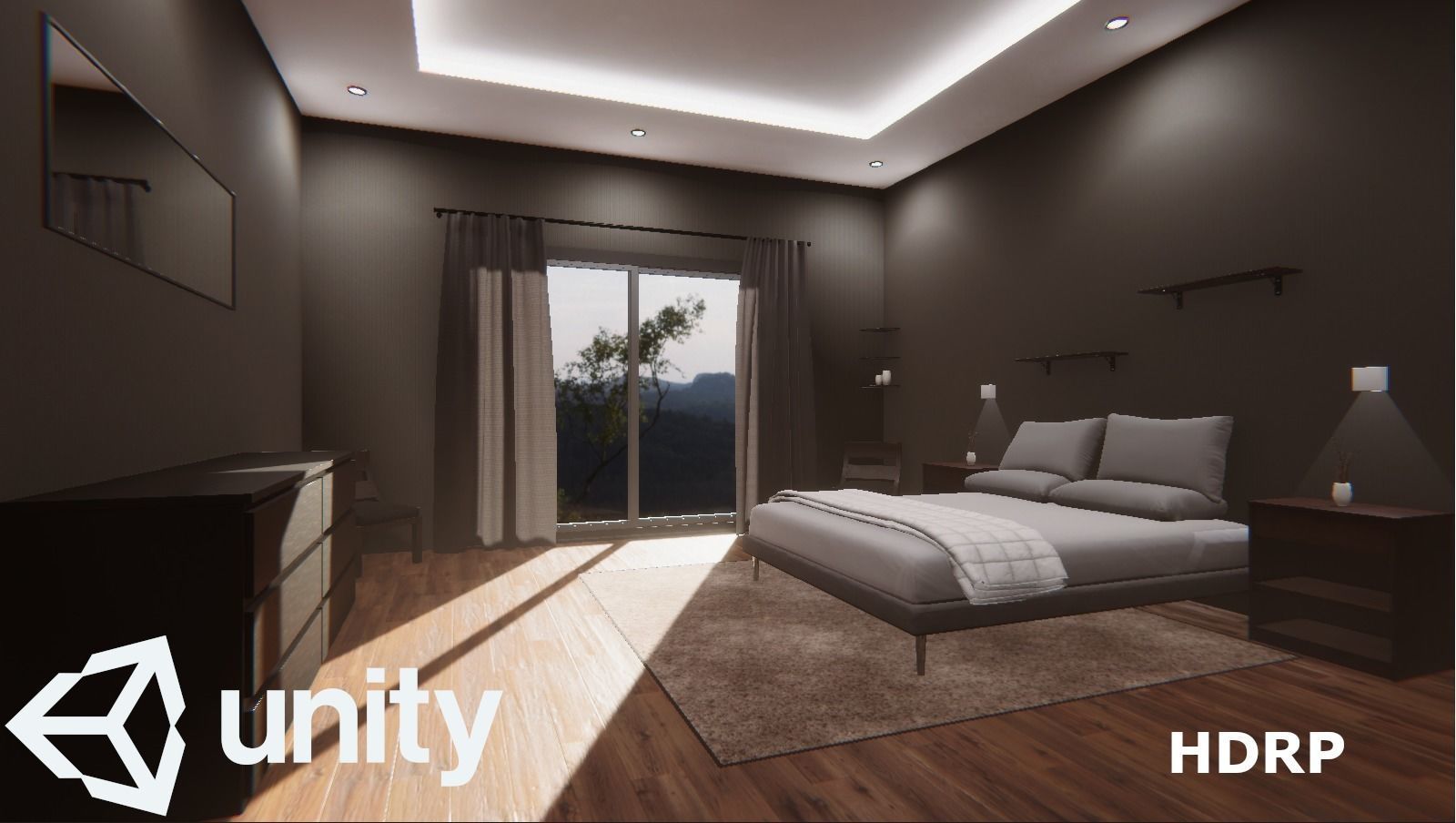 Unity HDRP Bedroom free VR / AR / low-poly 3D model | CGTrader