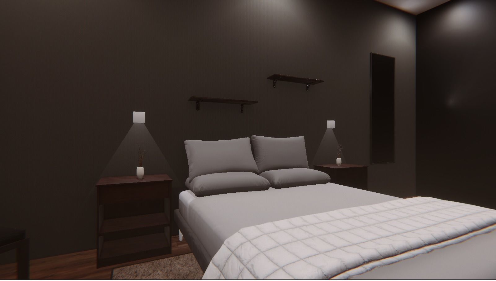 Unity HDRP Bedroom free VR / AR / low-poly 3D model | CGTrader