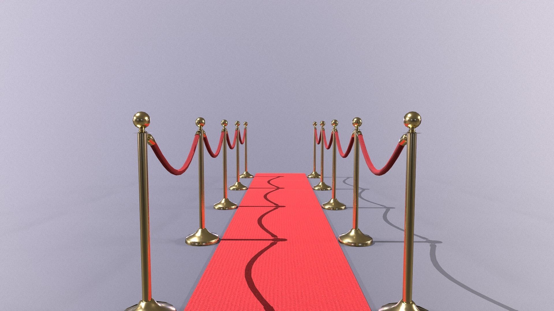 3D model Modular Red Carpet Kit VR / AR / low-poly | CGTrader