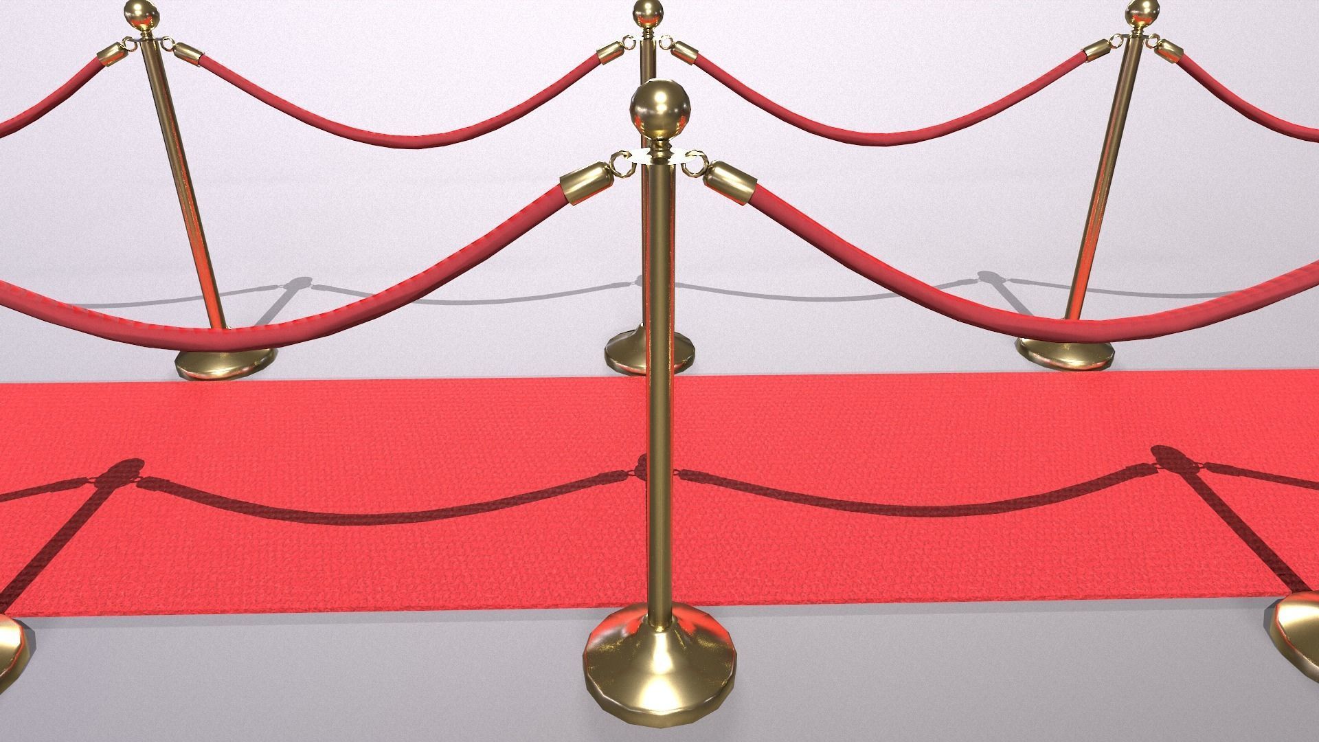 3D model Modular Red Carpet Kit VR / AR / low-poly | CGTrader