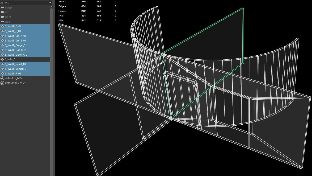 3D Model Collection sci fi walls - architectural modular kit VR / AR ...