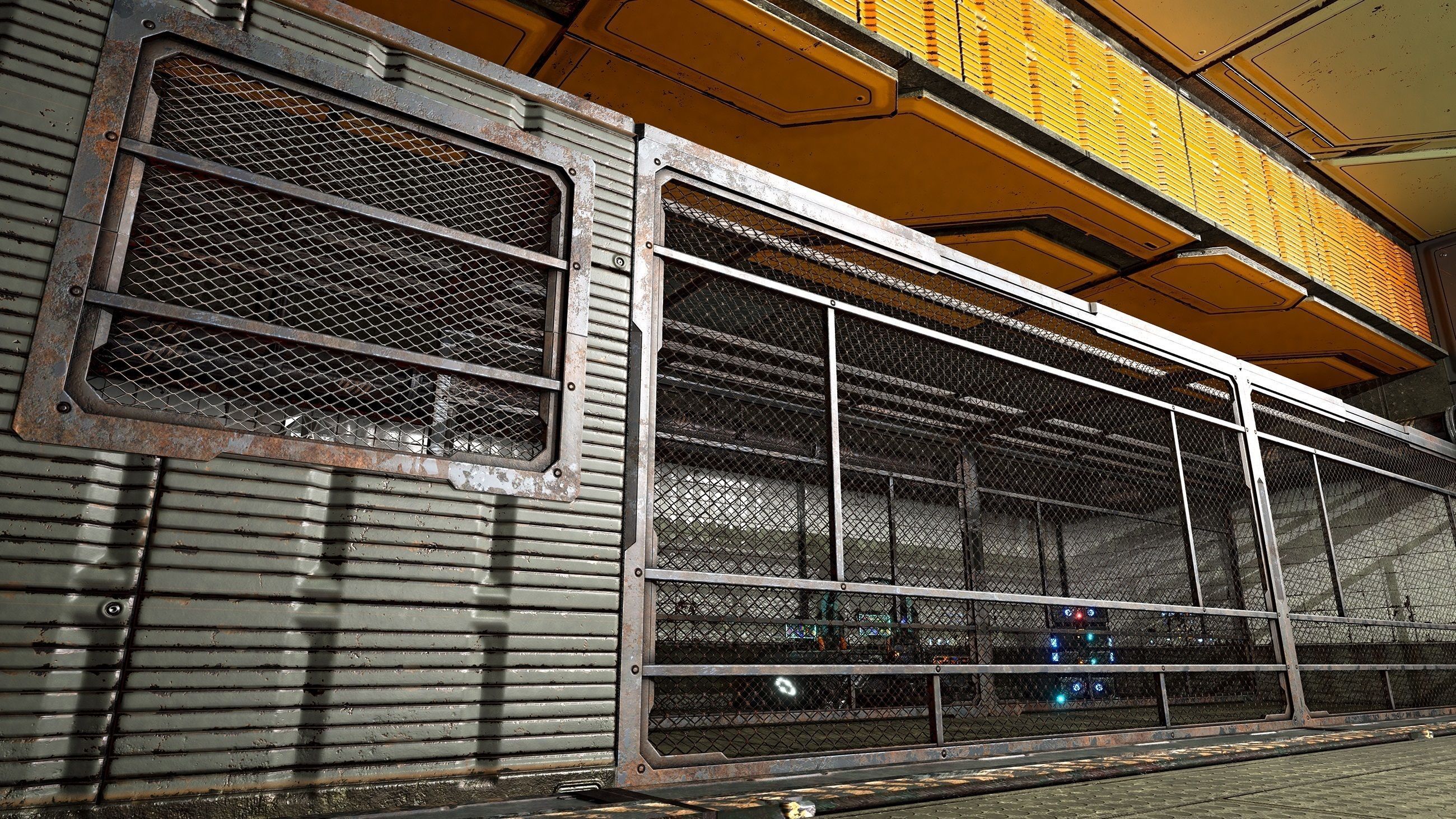 3D Model Collection sci fi walls - architectural modular kit VR / AR ...