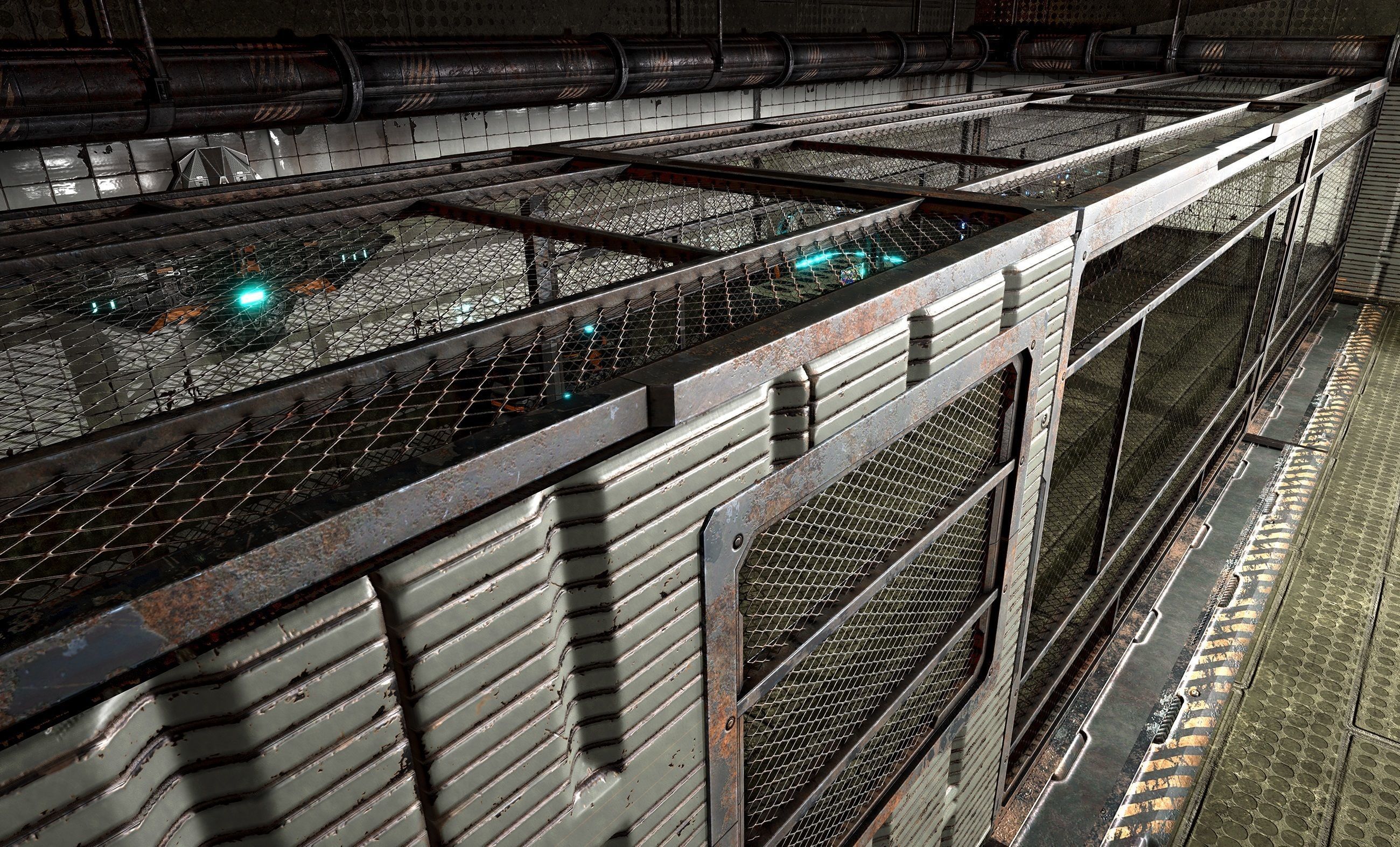 3D Model Collection sci fi walls - architectural modular kit VR / AR ...