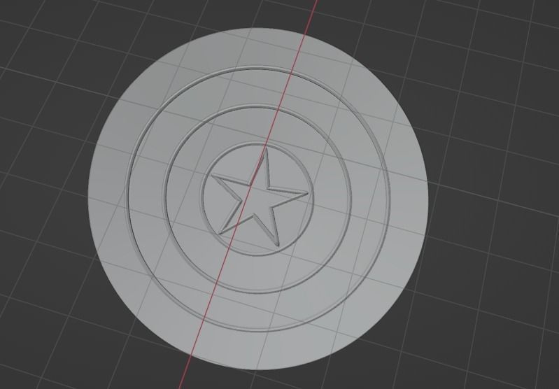 3D model Captain America Vibranium Shield-3D model VR / AR / low-poly ...