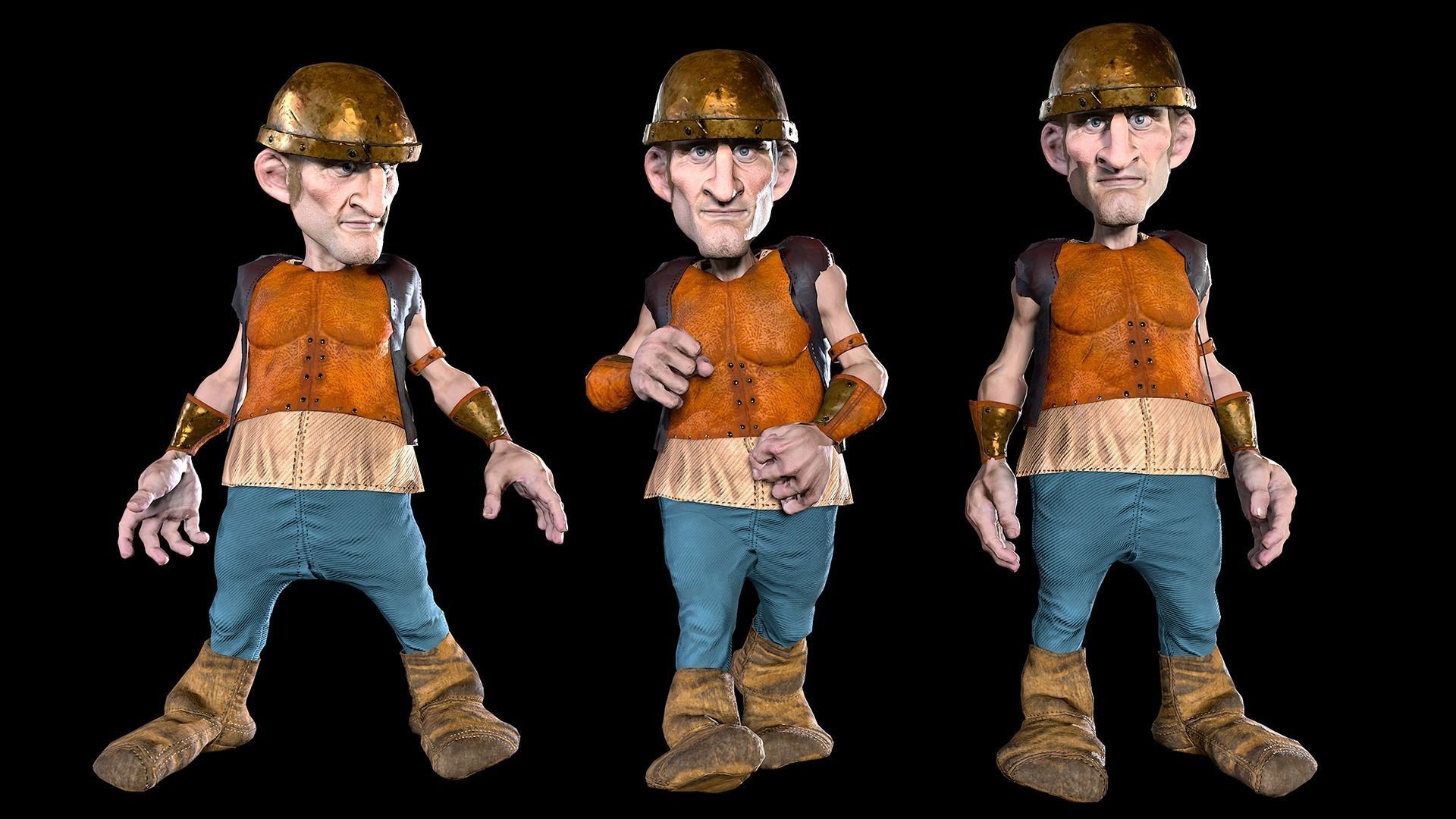 3D model Troll Medieval Character VR / AR / low-poly | CGTrader
