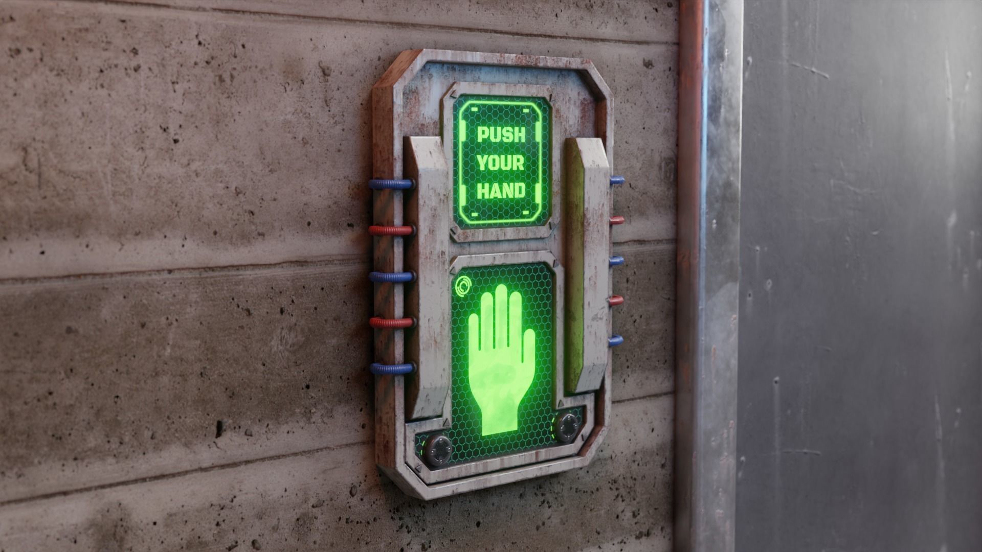 Security hand lock free VR / AR / low-poly 3D model | CGTrader