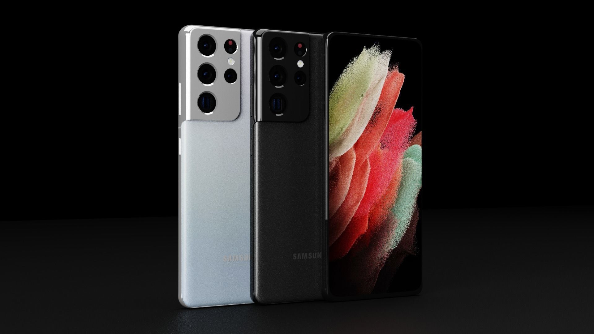 3D model Samsung Galaxy S21 Ultra In All Official Colors VR / AR / low ...