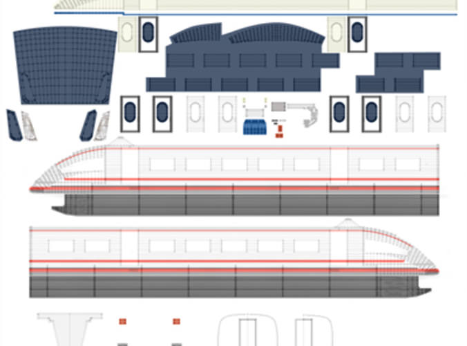 MagLev Train 3D Model .3ds .lwo .lw .lws - CGTrader.com