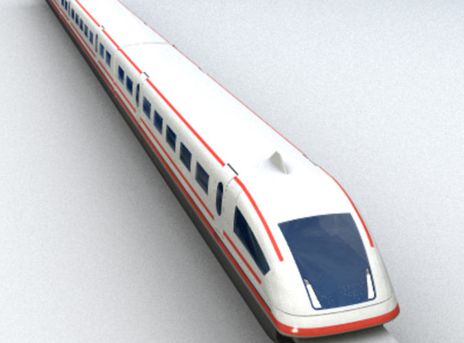 MagLev Train 3D Model .3ds .lwo .lw .lws - CGTrader.com
