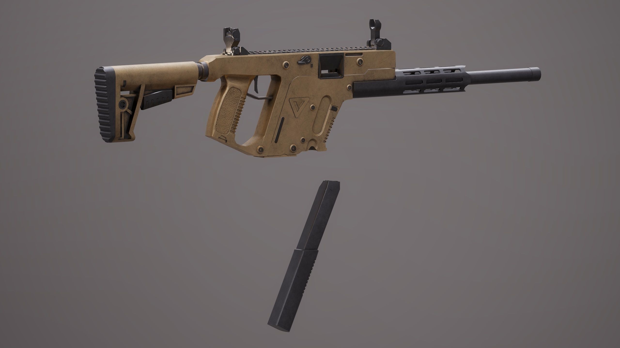 3D model Vector 22 CRB Rigged PBR VR / AR / low-poly | CGTrader